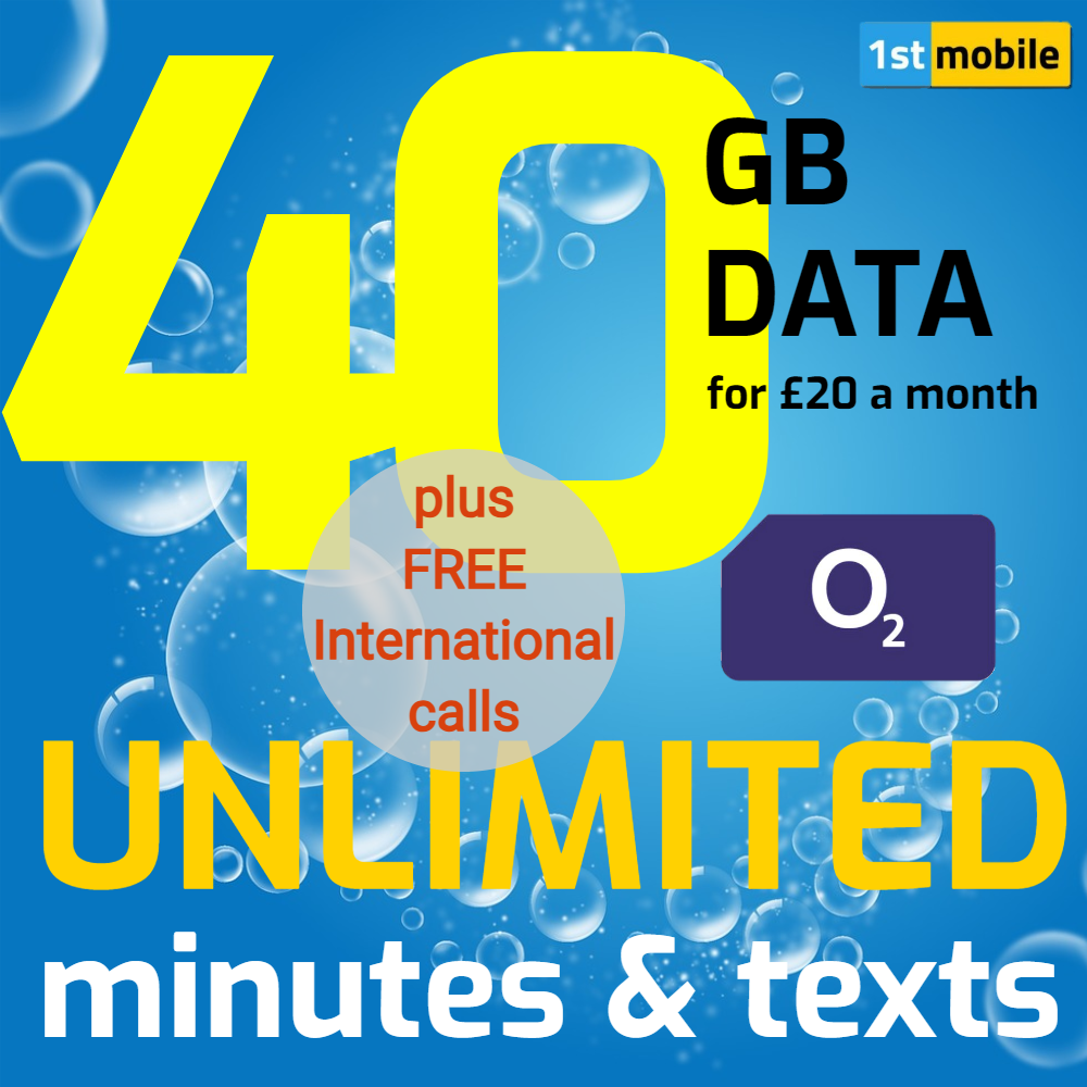 FREE O2 Sim Cards, Pay As You Go with UNLIMITED calls and texts and ...